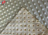 China Soft Minky Plush Fabric 100% Polyester 3D Embossed Dot Material in 140-230cm Widths for Baby Toys and Furniture for sale