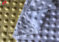 China 1mm Pile 100% Polyester Minky Dot Blanket Fabric Minky Plush Fabric for sale
