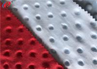 China 2mm Super Soft Minky Dot Polyester Bubble Fabric Minky Plush Fabric for sale