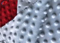China 100% Polyester Minky Plush Fabric Embossed Soft Minky Dot Fabric For Baby for sale