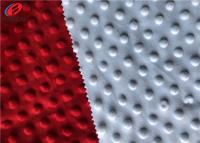 China Oeko-Tex Certified 100% Polyester Minky Dot Plush Fabric - 220 GSM, 1.5M Width for Baby Blankets & Apparel for sale