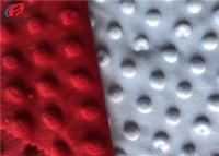 China 2mm Super Soft Minky Dot Polyester Bubble Fabric Minky Plush Fabric for sale