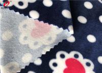 China 95% Polyester 5% Spandex Brushed Printed Velvet Velour Fabric 155cm for Baby Blanket for sale