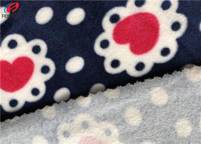 China 95% Polyester 5% Spandex Brushed Printed Velvet Velour Fabric 155cm for Baby Blanket for sale
