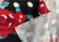 China Super Soft Polyester Microfiber Spandex Velvet Fabric / Minky Plush Fabric for sale