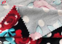 China Super Soft Polyester Microfiber Spandex Velvet Fabric / Minky Plush Fabric for sale