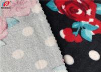 China Super Soft Polyester Microfiber Spandex Velvet Fabric / Minky Plush Fabric for sale