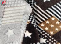 China Custom Screen Print 92% Polyester 8% Spandex Stretch Velvet Knit Fabric 240gsm 150cm for sale
