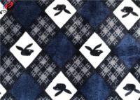 China Printed Polyester Spandex Velvet Fabric 58/64 Inch 220 GSM for Dress and Upholstery for sale