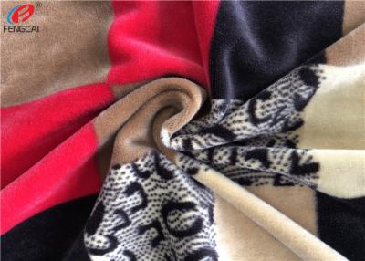 China 95% Polyester 5% Spandex Velvet Upholstery Fabric 4 Way Stretch 240GSM Minky Home Textile for sale