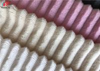 China Soft Comfortable Short Pile Fabric 100% Polyester Strip Design Minky Velboa Fabric for sale