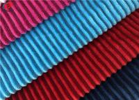 China Textile Material Poly Jacquard Strip Velboa Minky Plush Fabric For Sofa for sale
