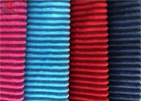 China Textile Material Poly Jacquard Strip Velboa Minky Plush Fabric For Sofa for sale