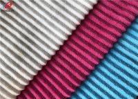 China Textile Material Poly Jacquard Strip Velboa Minky Plush Fabric For Sofa for sale