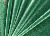 China Shiny Green Warp Knitted Polyester Elastane Fabric For Garment Dress Blanket for sale