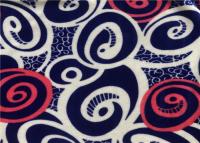 China Red Stretch Spandex Velvet Fabric 94% Polyester 6% Spandex 205gsm 172cm Width for sale