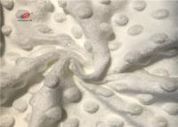 China 100% Polyester Minky Dot Plush Fabric 200cm Width 260gsm for Baby Blanket for sale