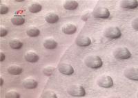 China 100% Polyester Minky Dot Plush Fabric 200cm Width 260gsm for Baby Blanket for sale