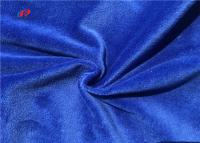China Polyester Dark Blue Minky Dot Fabric Kids Blanket Material Warp Knit Plain Dyed Fabric for sale