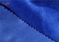 China Polyester Dark Blue Minky Dot Fabric Kids Blanket Material Warp Knit Plain Dyed Fabric for sale