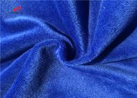 China Polyester Dark Blue Minky Dot Fabric Kids Blanket Material Warp Knit Plain Dyed Fabric for sale