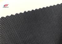 China Black Sports Mesh Fabric 90% Nylon 10% Spandex Breathable 155cm Width for T-Shirts for sale