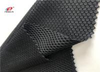 China 145CM Width Bmw Windows Polyester Netting Mesh Fabric Upholstery In Black for sale