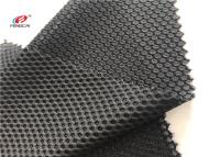 China 145CM Width Bmw Windows Polyester Netting Mesh Fabric Upholstery In Black for sale