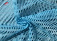 China Dry Fit Blue Athletic Mesh Fabric 100% Polyester 60gsm 175cm Width for Sports Wear and Active Clothing for sale