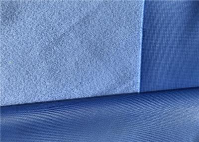 China Blue 220GSM Warp Knit Poly Tricot Fabric for School Garments 150cm Width for sale