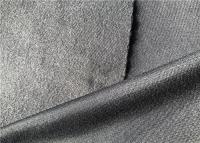 China Brushed Polyester Tricot Knit Fabric Grey Colour Super Poly Jersey Fabric for sale
