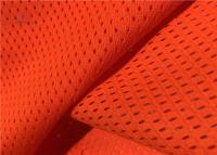 China 155cm Width 100gsm Fluorescent Mesh Fabric - 1.5mm Mesh Size for Safety Vests and Industrial Applications for sale