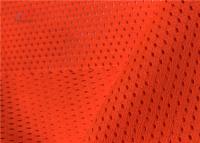 China 155cm Width 100gsm Fluorescent Mesh Fabric - 1.5mm Mesh Size for Safety Vests and Industrial Applications for sale