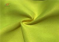 China Yellow 100% Polyester Fluorescent High Visibility Fabric - 130cm Width, 100gsm Weight for Safety Vests for sale