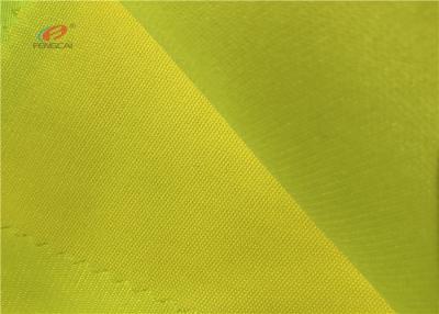 China Yellow 100% Polyester Fluorescent High Visibility Fabric - 130cm Width, 100gsm Weight for Safety Vests for sale