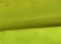 China Polyester Green Slub Mesh Fluorescent Material Fabric For Garments Mesh With Stripes for sale