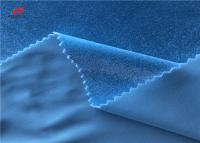 China Blue Poly 75D Spandex Korea Velvet Fabric 230GSM 150cm for Garment Dress for sale