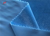 China Blue Poly 75D Spandex Korea Velvet Fabric 230GSM 150cm for Garment Dress for sale