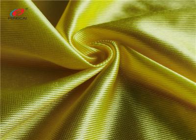 China Breathable 100% Polyester Warp Knit Fabric Yellow Shiny Dazzle 180-240 GSM 155cm for Basketball Clothing for sale