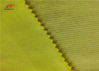 China Breathable 100% Polyester Warp Knit Fabric Yellow Shiny Dazzle 180-240 GSM 155cm for Basketball Clothing for sale