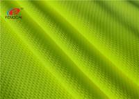 China Yellow Colour 100% Polyester Fluorescent Bird eye Mesh safety vest Fabric for sale
