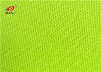 China Yellow Colour 100% Polyester Fluorescent Bird eye Mesh safety vest Fabric for sale