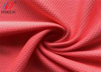 China 100% Polyester Bird Eye Mesh Weft Knitted Fabric 150cm Width 160GSM Tear Resistant for sale