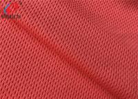 China 100% Polyester Bird Eye Mesh Weft Knitted Fabric 150cm Width 160GSM Tear Resistant for sale