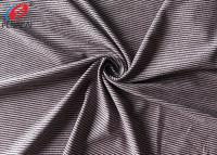 China 170gsm 90% Polyester 10% Spandex Stripe Single Jersey Fabric 152cm Width for Fashion Garment for sale