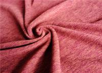 China Two Way Stretch Polyester Spandex Melange Fabric 280gsm 150cm for Sport Garment T Shirt for sale