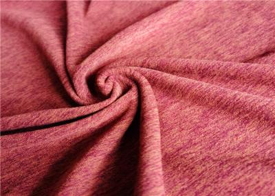 China Two Way Stretch Polyester Spandex Melange Fabric 280gsm 150cm for Sport Garment T Shirt for sale