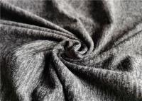 China 4 Way Stretch Knitted 150 Cm Gray Melange Fabric for sale