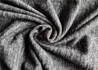 China Cation Recycle Polyester Spandex Fabric Melange Single Jersey Material for sale