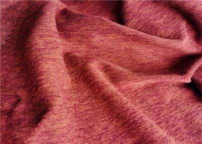 China Elastic Dri Fit Sportswear 160CM Melange Effect Fabric for sale